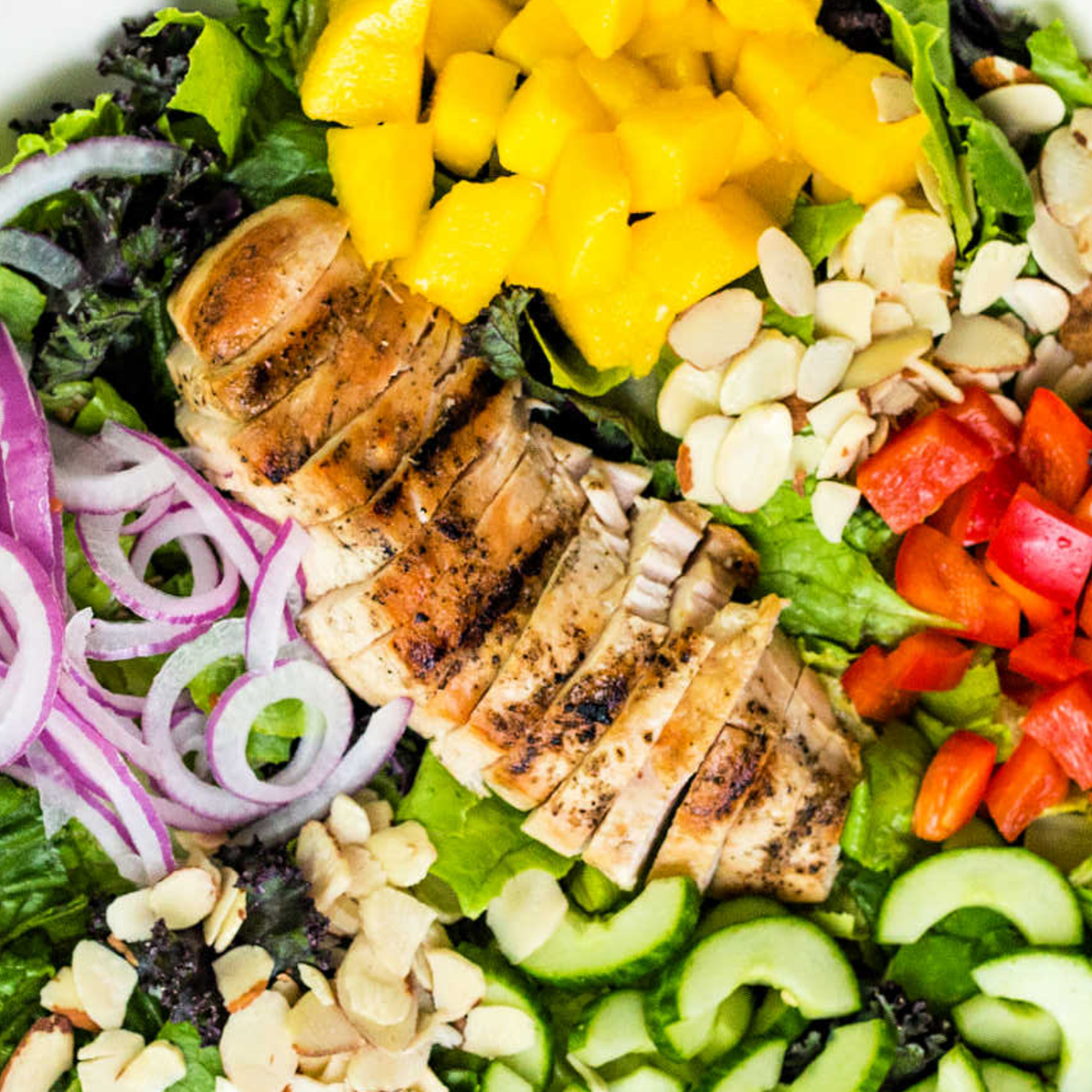 Grilled Chicken & Mango Greens Bowl – Manna Health Products