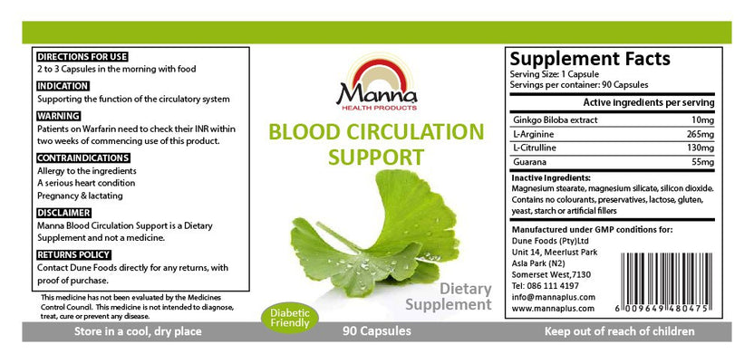Blood Circulation Support – Manna Health Products